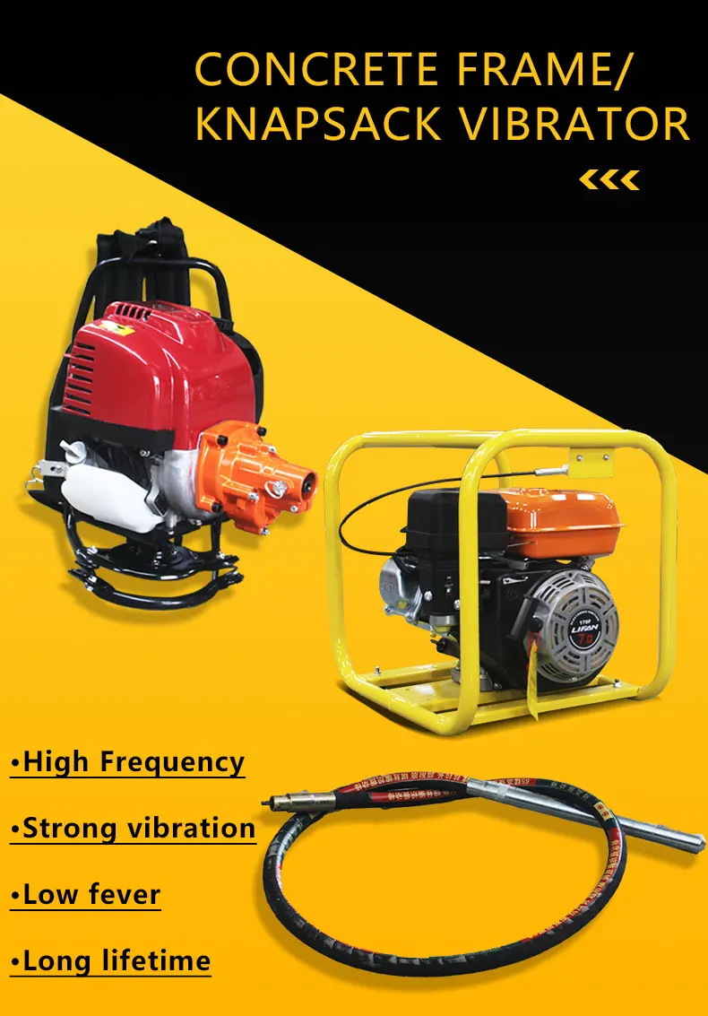 New Design Concrete Vibrator Machine Gasoline Vibrator Concrete Handy ...
