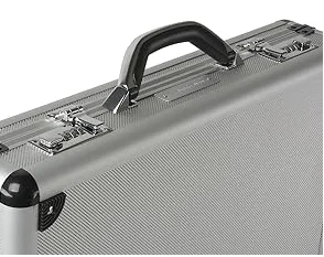 Aluminum Attache Case Padded Laptop Briefcase Combo Lock Hard Sided ...