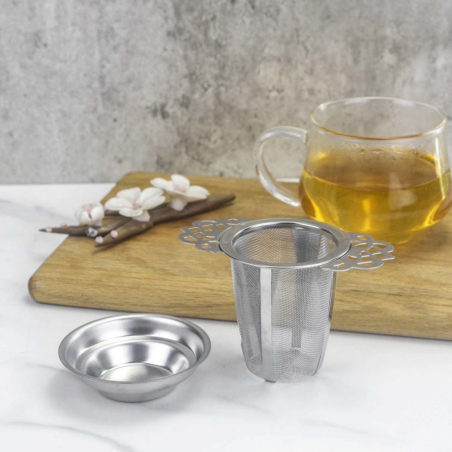 Stainless Steel Tea Infuser Basket - Reusable & Durable
