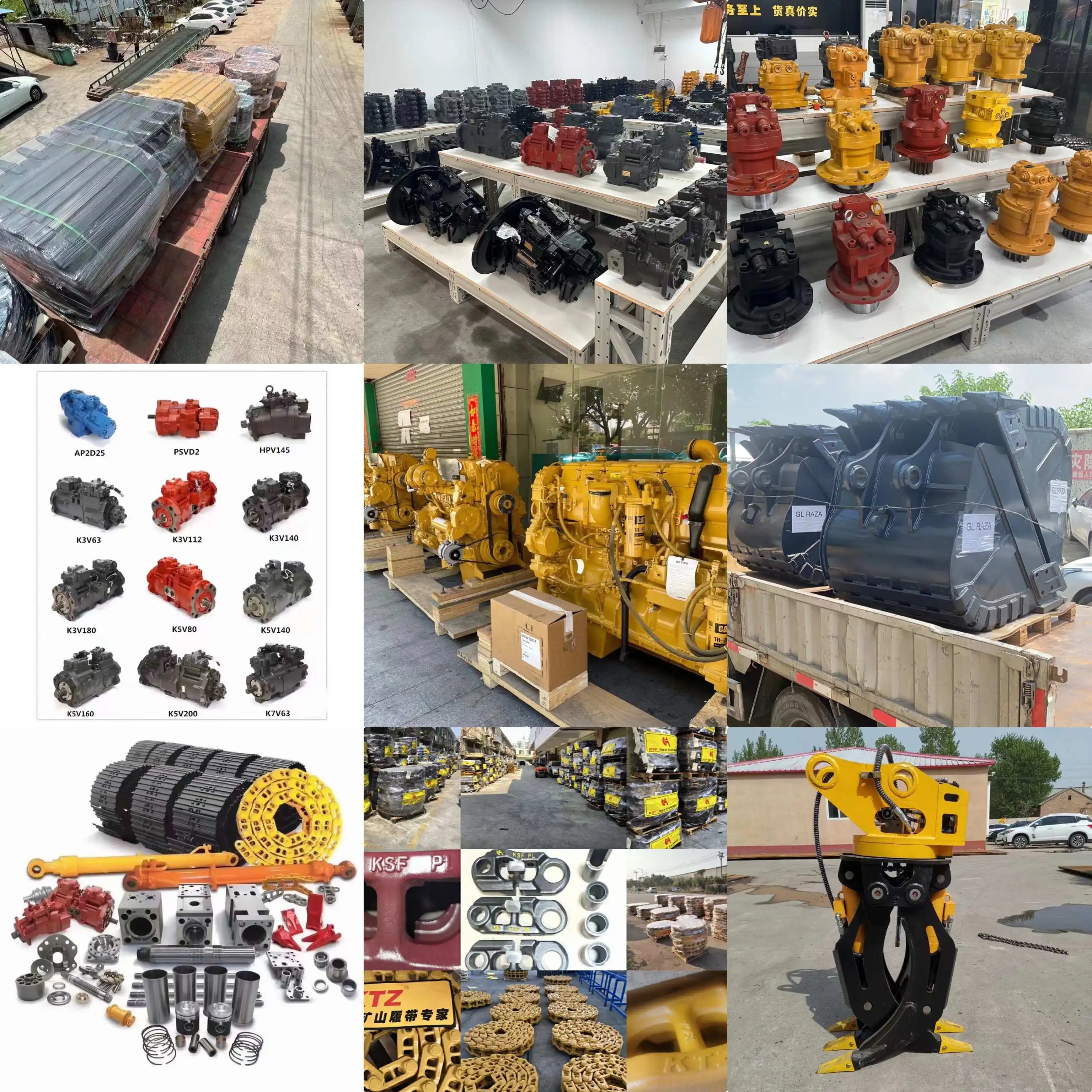 Backhoe Excavator Hydraulic Arm Cylinder / Boom Cylinder / Bucket Pins ...