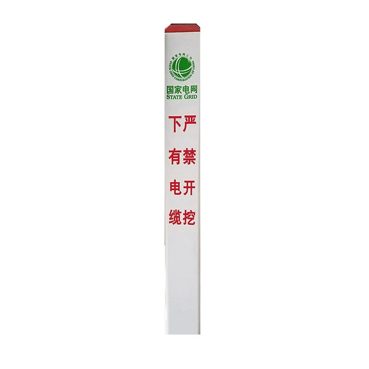 Custom Reinforced Fiberglass Buried Fiber Optic Cable Road Warning Sign ...
