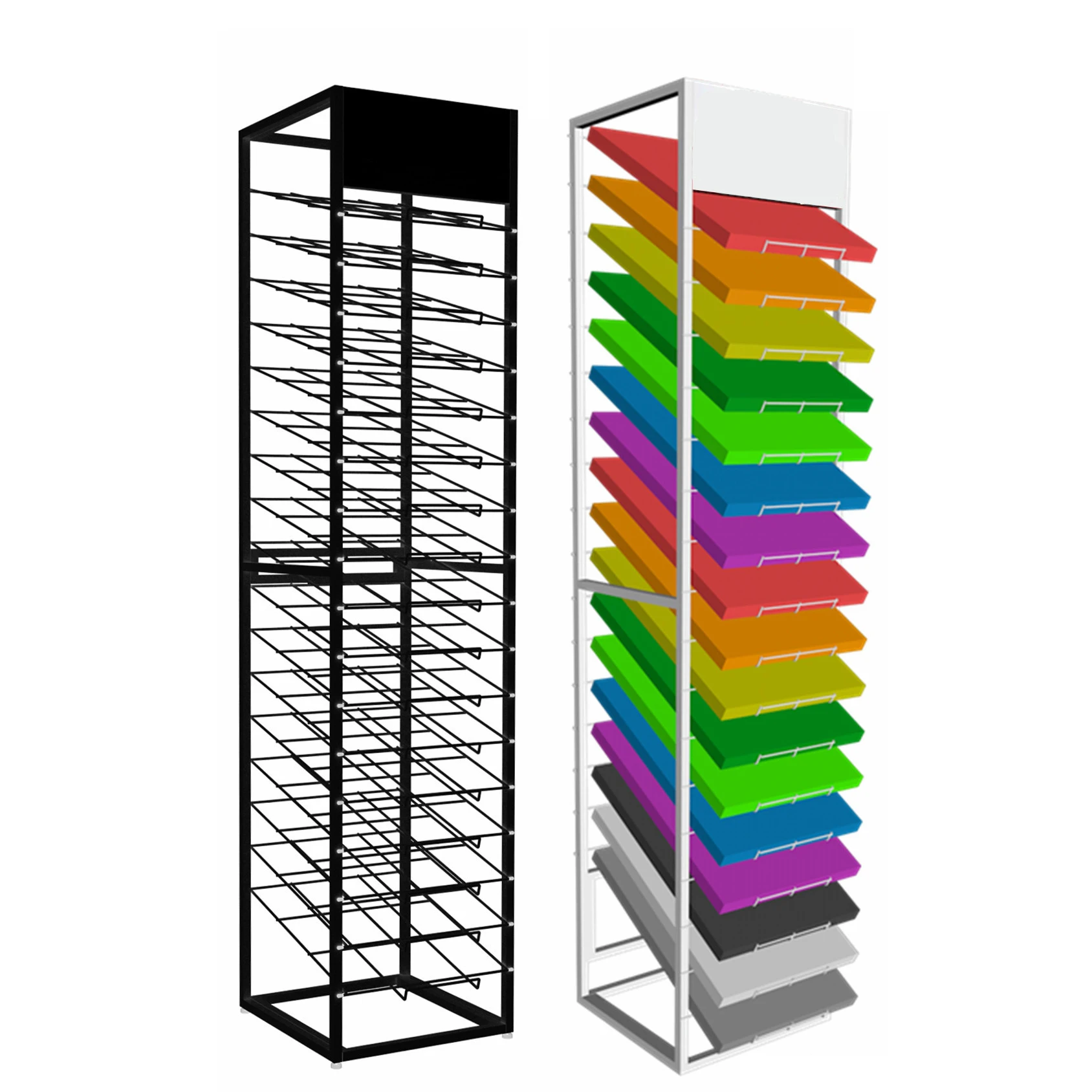 Cheap Metal Paper Display Rack Custom Scrapbook Paper Display Rack A4 ...