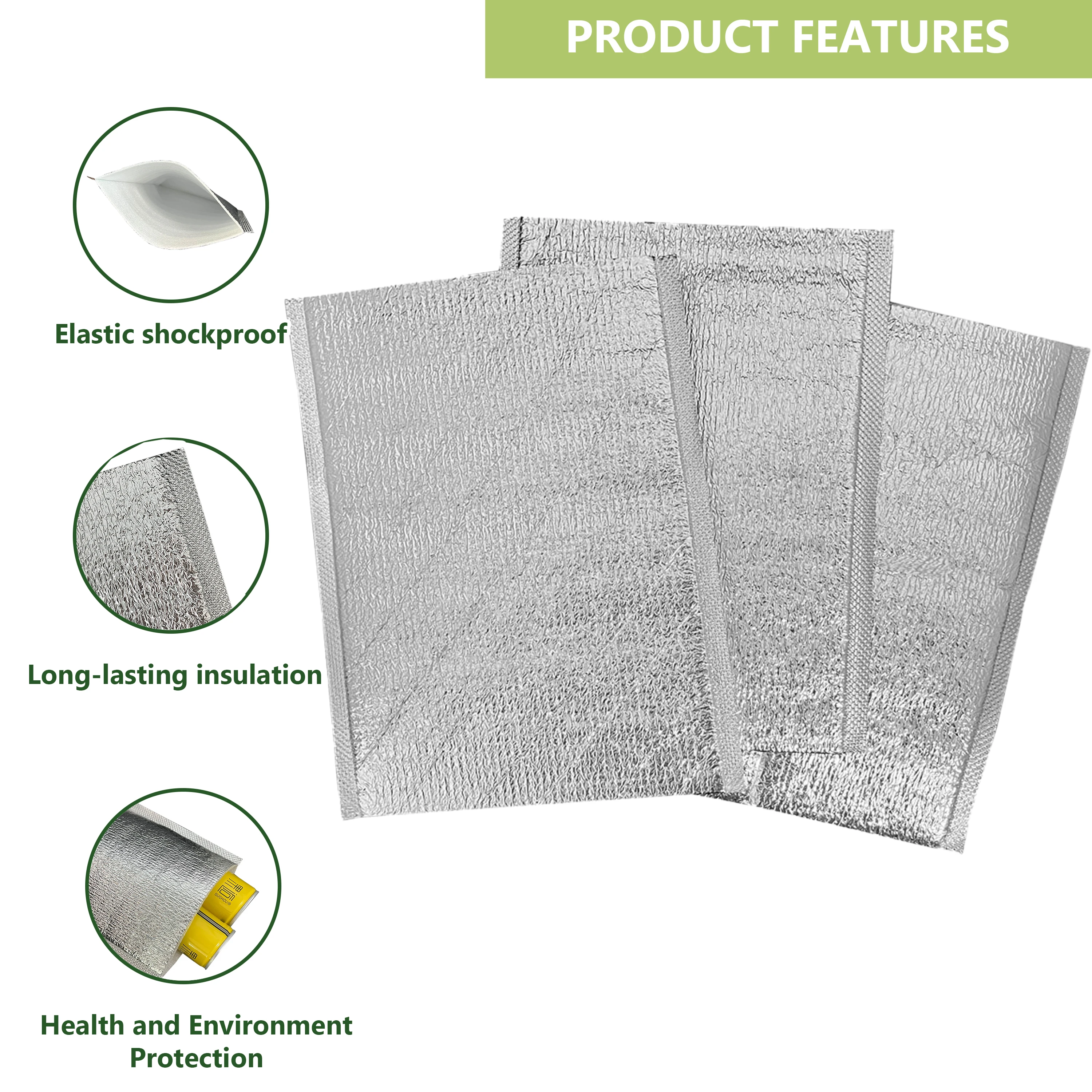Disposable Aluminum Foil EPE Foam for Food Thermal Lunch Bag Insulation ...