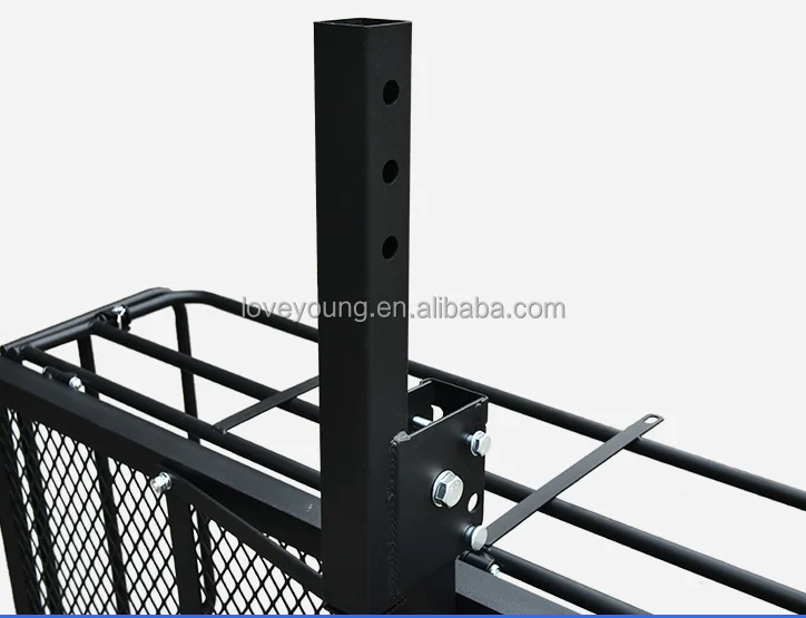 High Side Car Rear Luggage Rack - Foldable Hitch Mount