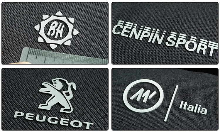 Factory Custom Silk Screen Printing Rubber Brand Logo Sticker 3d Raised ...