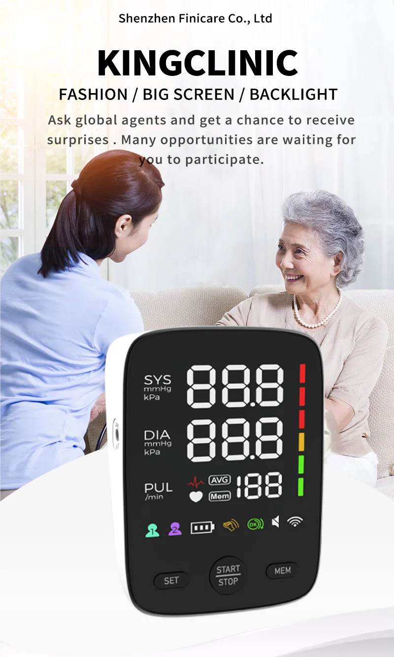 Smart Blood Pressure Monitor - Digital & Automatic Voice