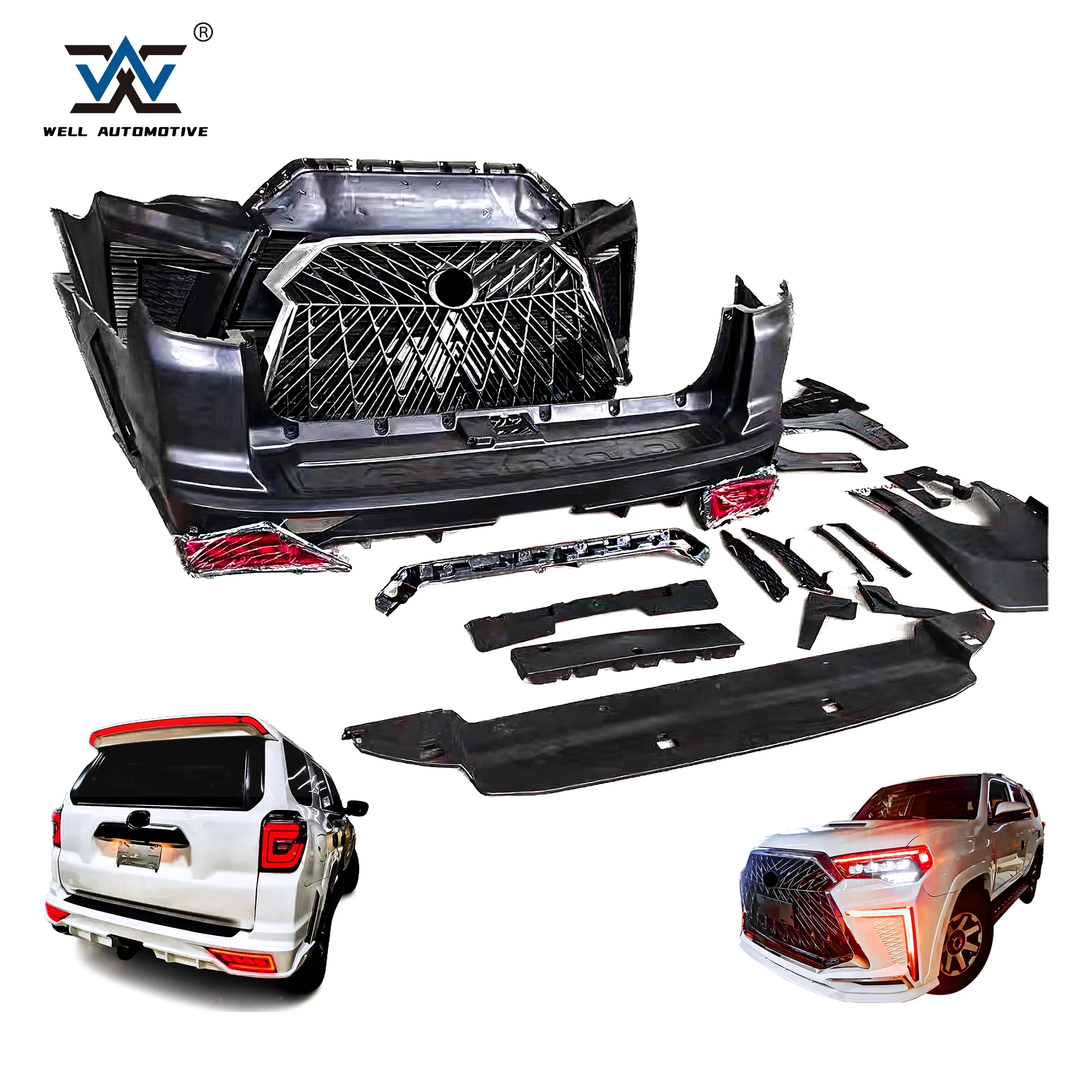 New Style Auto Body Parts Upgrade To Lx Body Kit Front Bumper Abs Grill ...