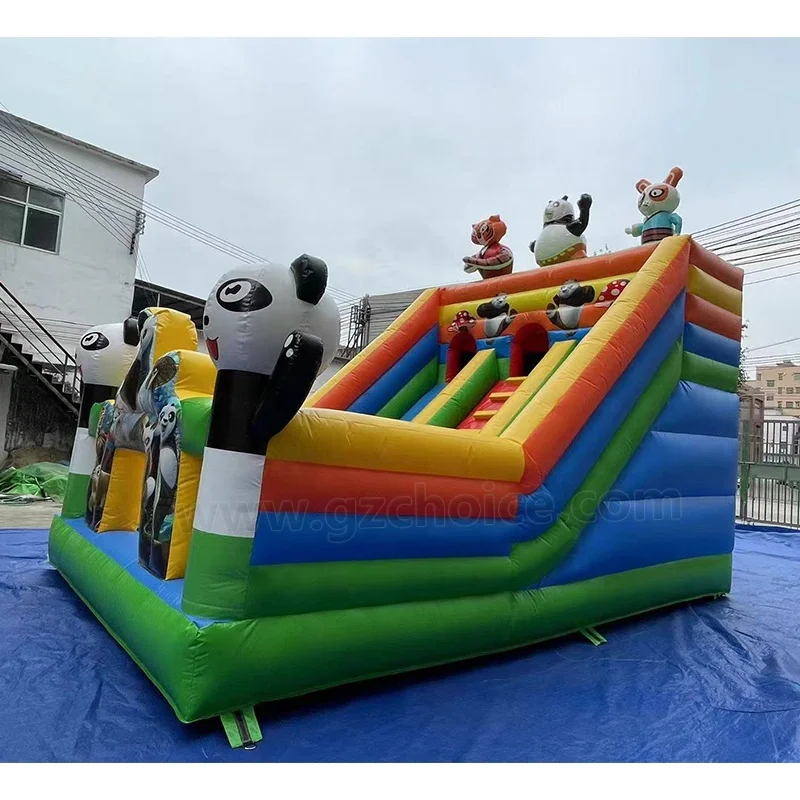 China Manufacturer Unisex Inflatable Panda Combo Bouncer With Air ...