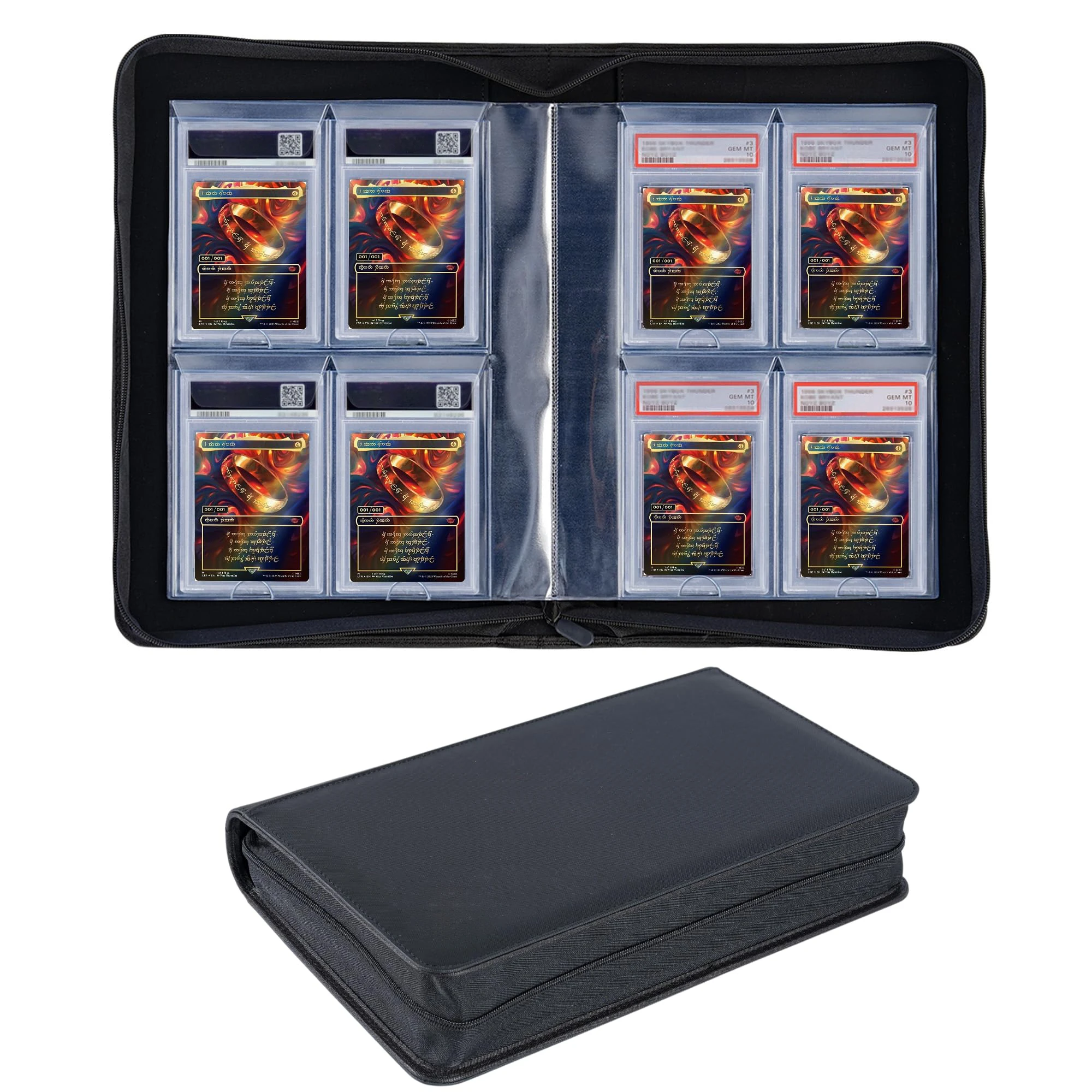 Graded Card Binder, Holds 60 Graded Cards, Premium Trading Card Binder ...