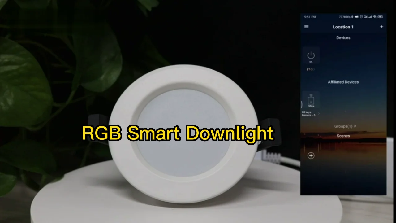 Wifi Rgbcw Tuya Led Downlight Trimless Dimmable Rgb Recessed Ceiling ...