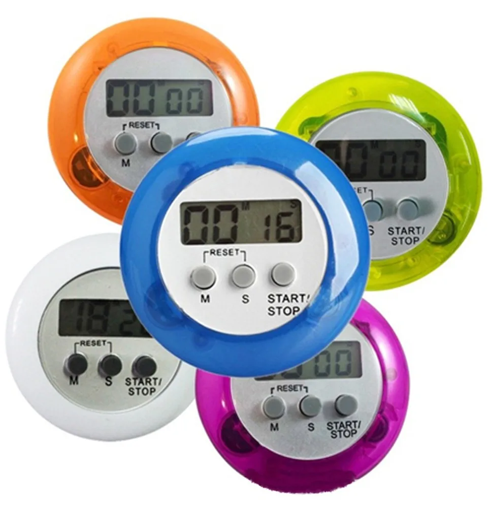 Digital Magnetic Lcd Stopwatch Kitchen Timer Racing Alarm Clock Stop ...