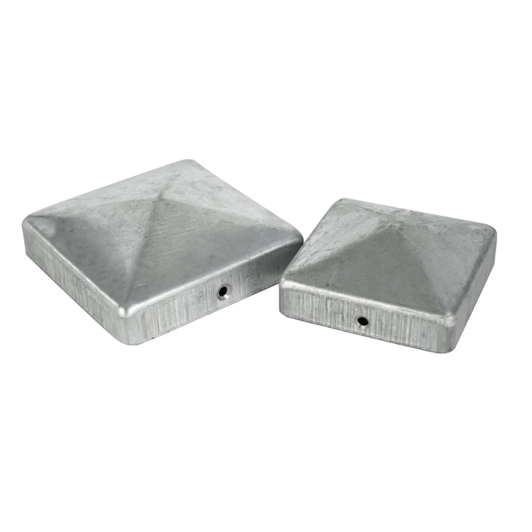 Pyramid Galvanized Metal Fence Post Cap Popular Square Aluminum Post ...