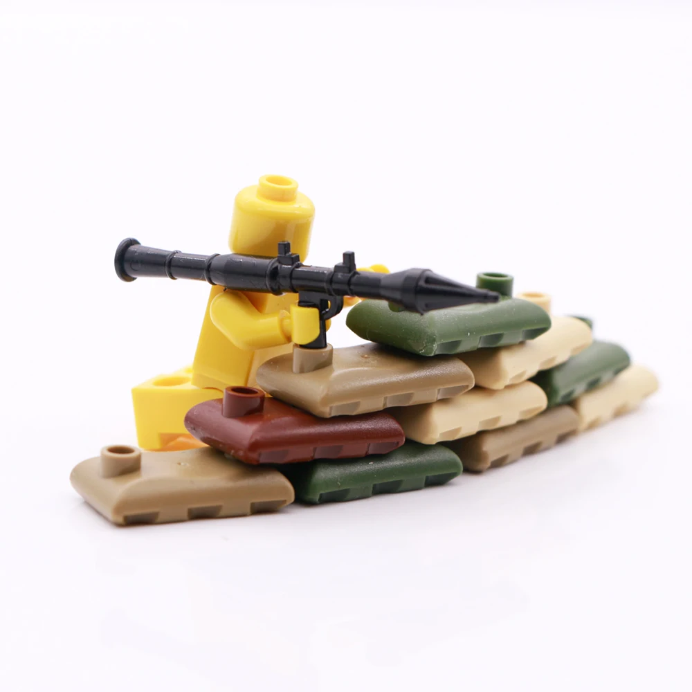 WW2 Sandbag Weapon Pack - Build Military Scenes with LEGO