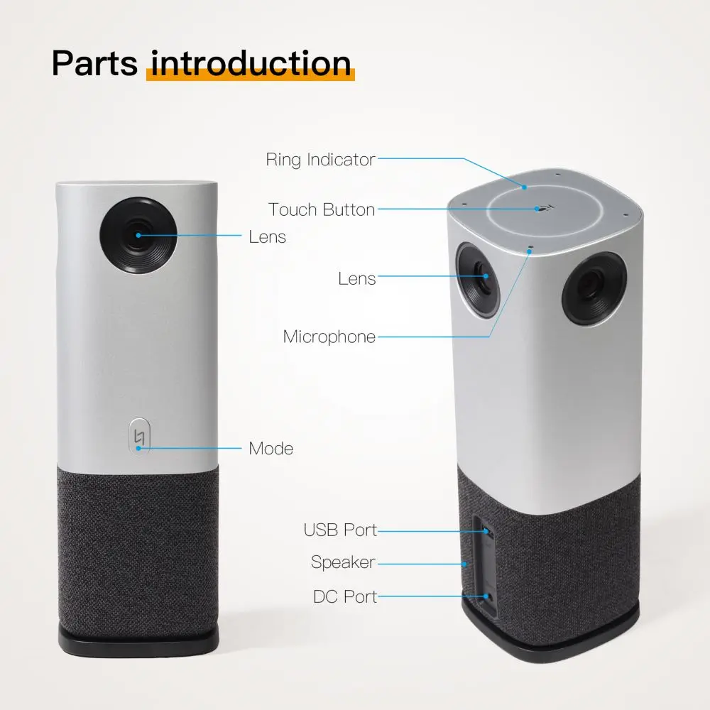 Ultrahd 4k 360 Degree Conference Camera All-in-one Camera Panoramic ...