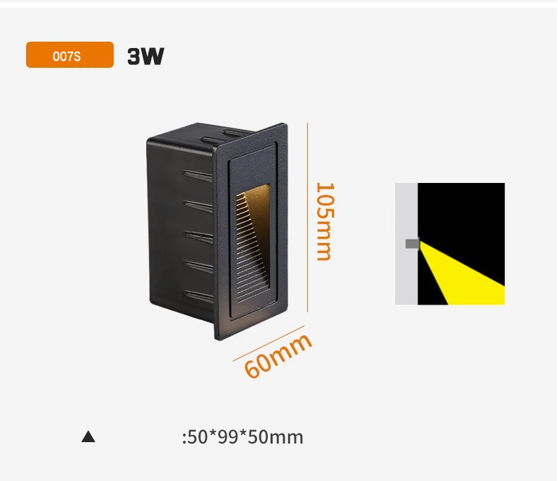 Modern Recessed LED Stair Step Lights - Durable & Efficient