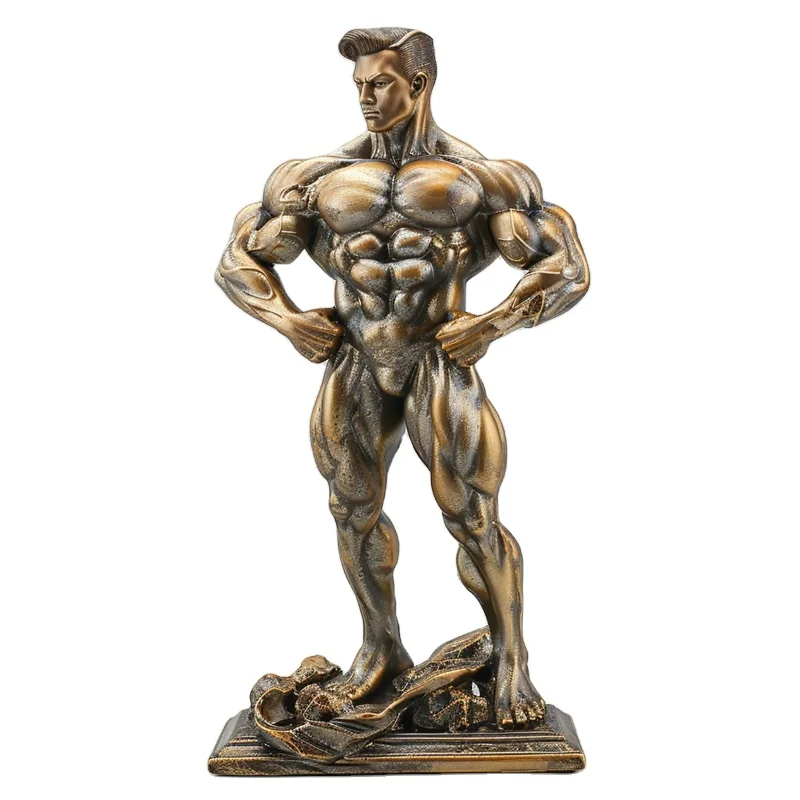 Alibaba.com: Bronze Bodybuilding Trophy Resin Men Statue: decorative ...