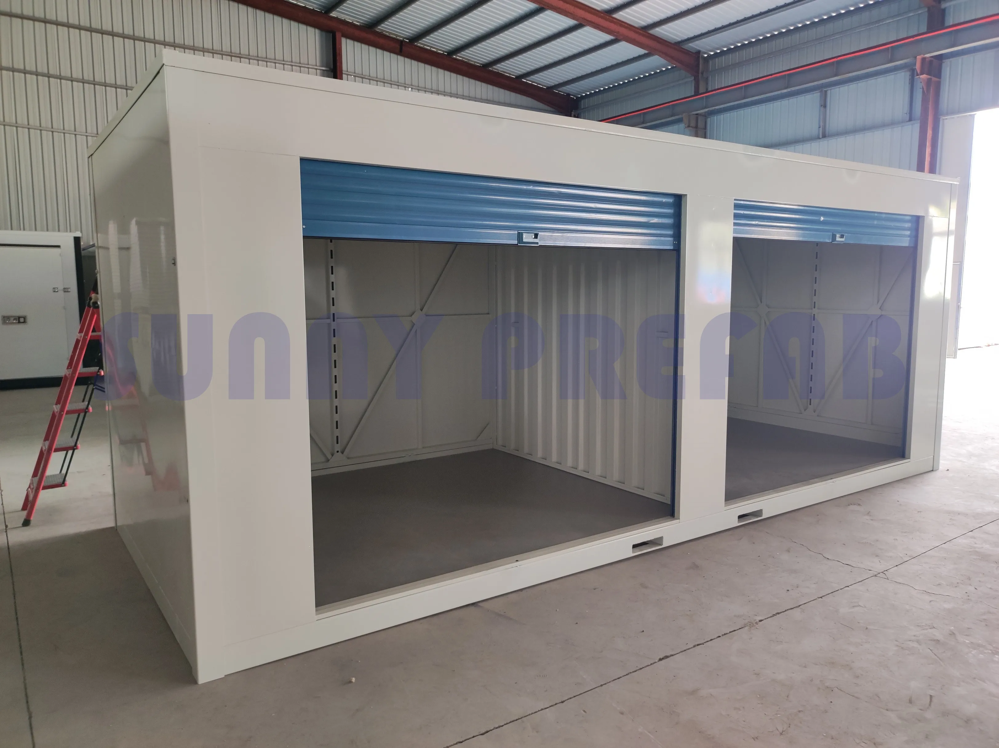 Steel 20ft Partitioned Prefab Container Storage Solutions