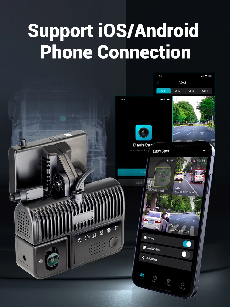 Stonkam Truck & Bus Dashcam Dash Camera 4g/wifi/gps Enabled For ...