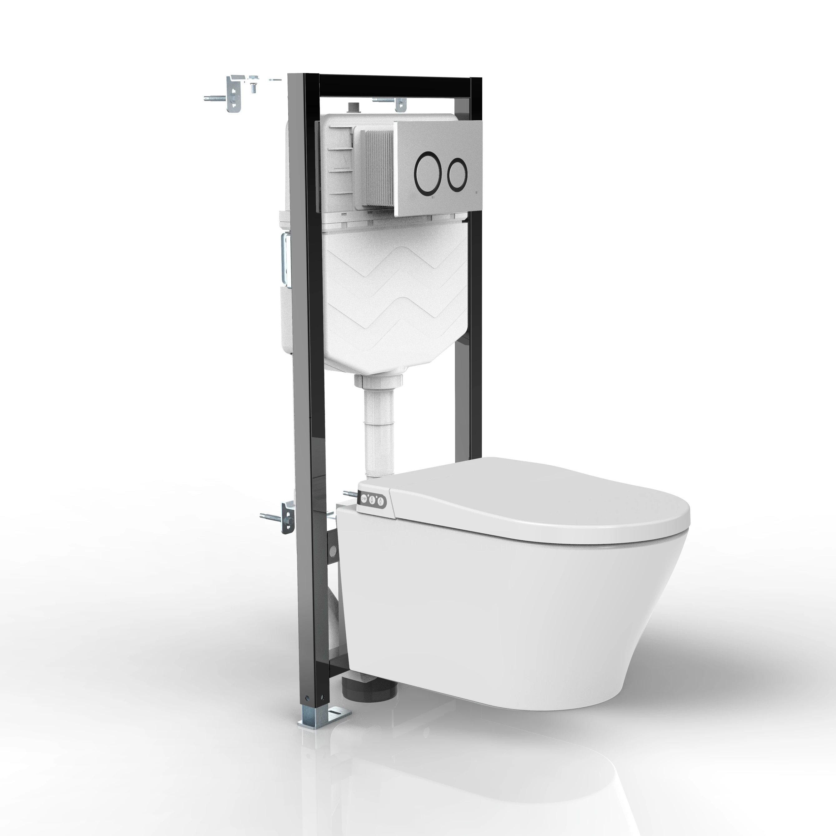 Modern Luxury Toilet Wall Hung Intelligent Smart Toilets With Concealed ...