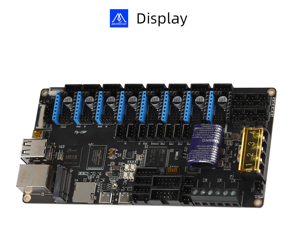 Mellow FLY C8 Pro V1.0 Board H618 MCU 550Mhz H723 For Hi-Speed DIY 3D ...