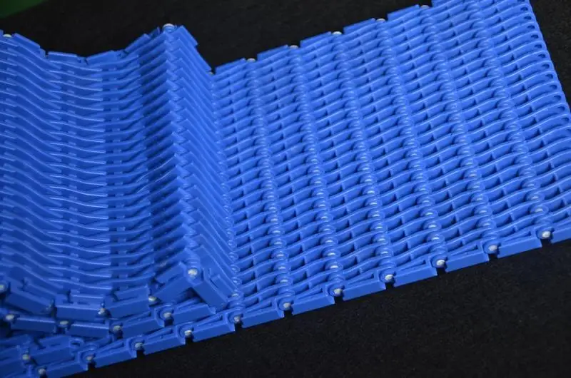 Plastic Modular Belt Plastic Chain Conveyor Raised Rib Modular Belt For Industries Good Grade ...