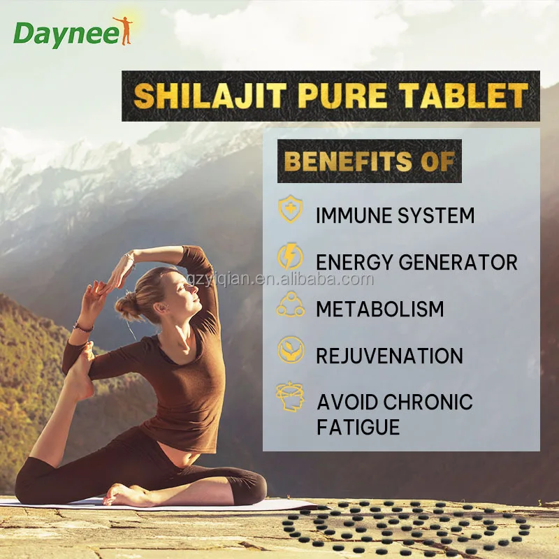 Pure Shilajit Tablets 90 Count Original Himalayan Fulvic Acid Rich ...