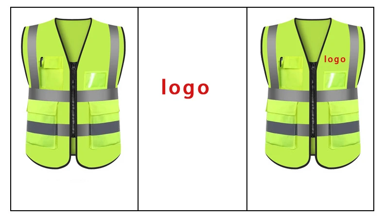 Safety Vest Construction logo High Visibility Led Work Engineer Jacket ...