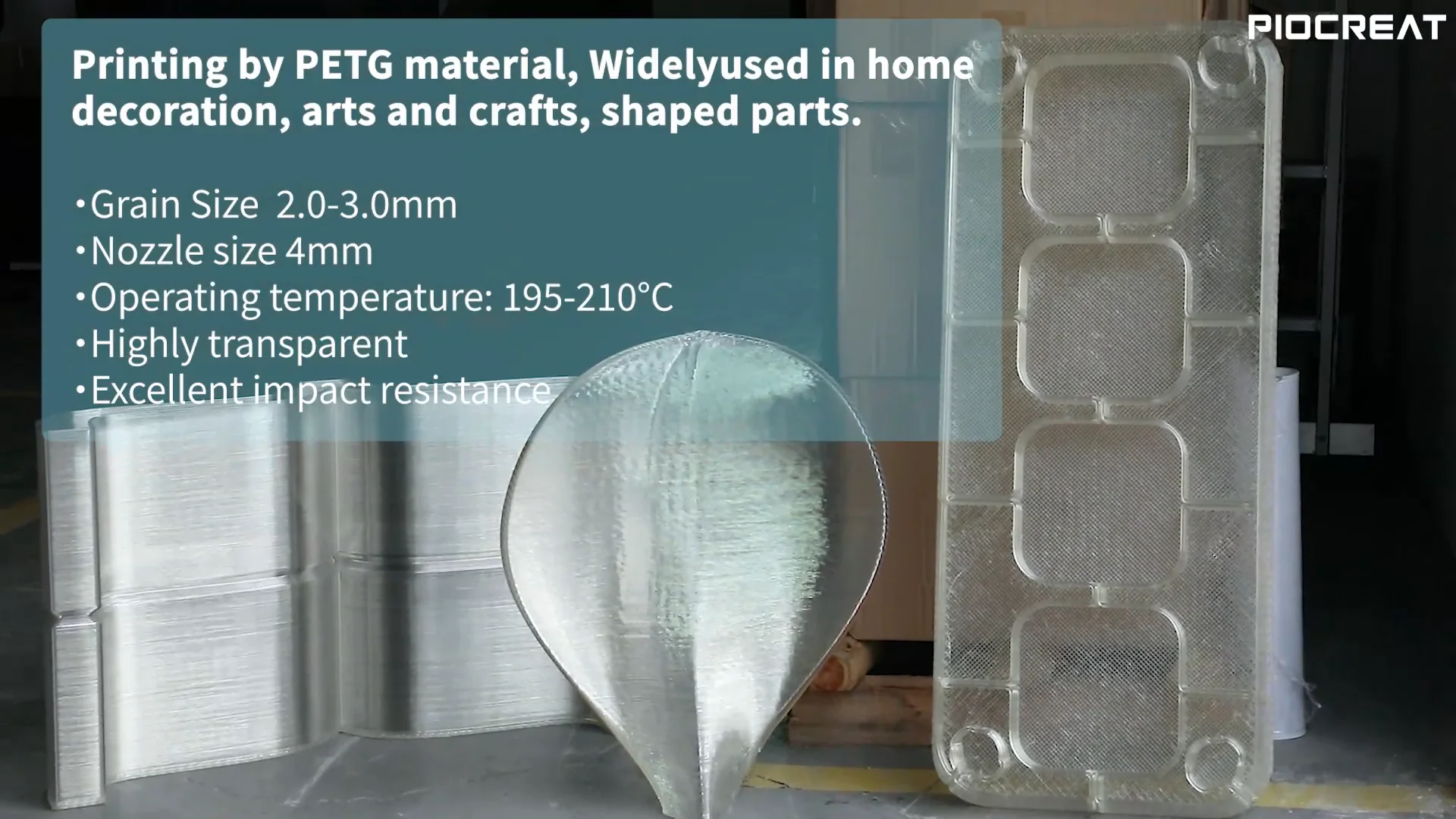 Piocreat G12 Large Volume 3d Printer Polymer Industrial Pla Petg Abs Pc ...