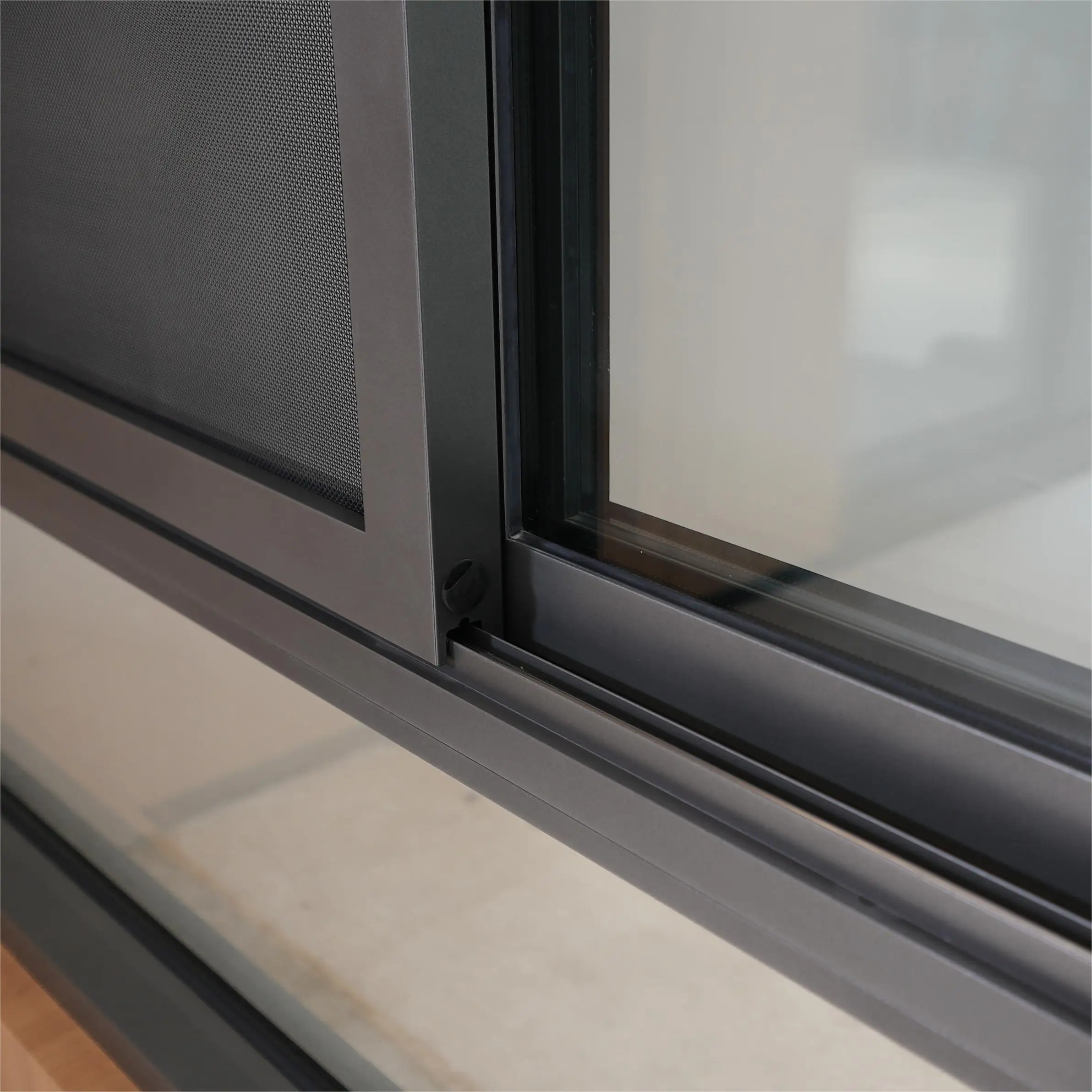 Simple Design Aluminum Glass Sliding Window Double Glass Custom Thermal ...