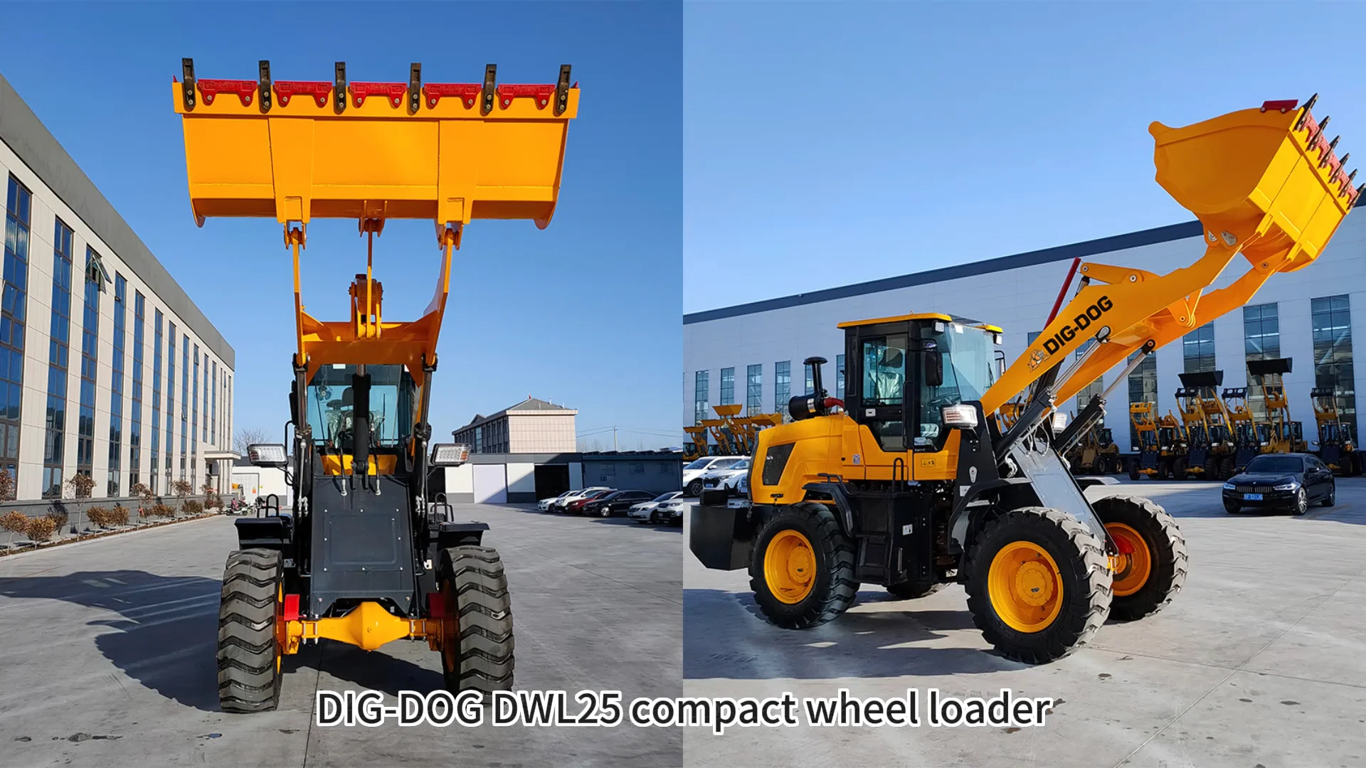 2.5 Ton Articulated Wheel Loader Hydraulic Transmission Mini Wheel ...