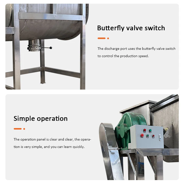 Industrial Double Helix Ribbon Mixer 200 300 480 500 1000 2000 Kg ...