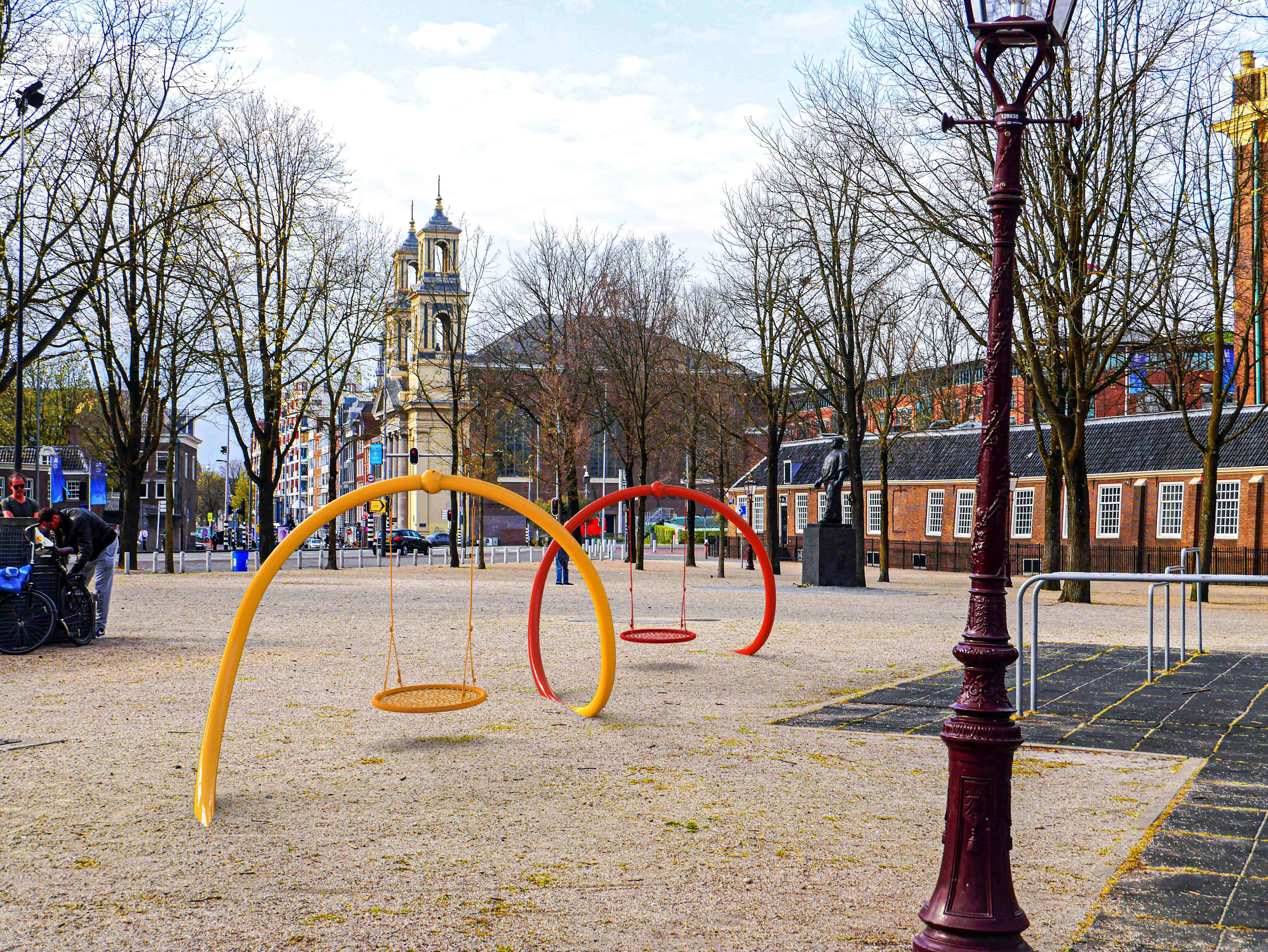 Netstribe Traditional Round Swing Set for Kids | Outdoor Playground ...