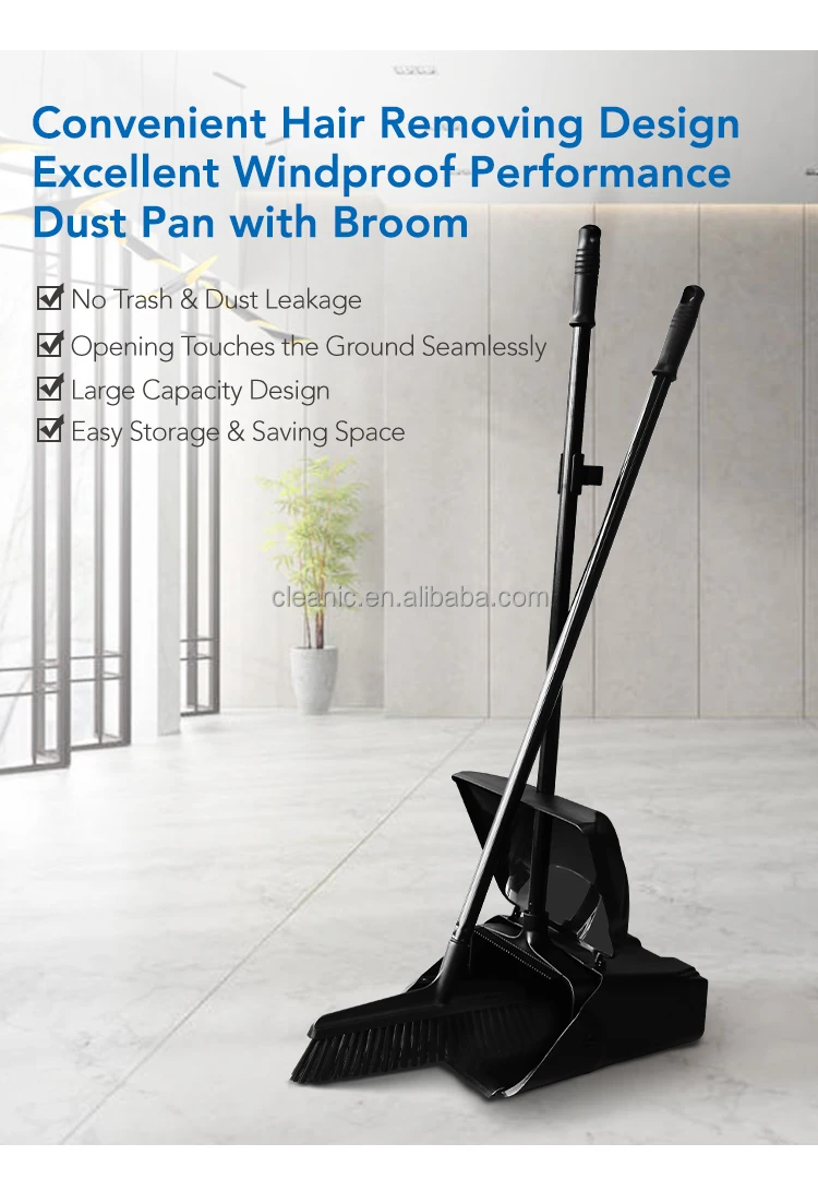 Cleanic Broom and Dustpan Set - Durable and Efficient