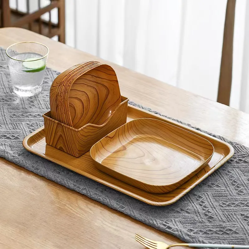 New Wooden Bone Spit Dish Home Tray Snacks Thousand Fruit Dessert ...