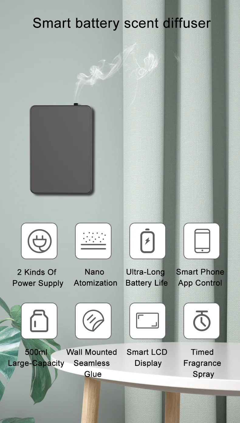 2024 Crearoma Diffuser - 500ml Nebulizer Oil Diffuser