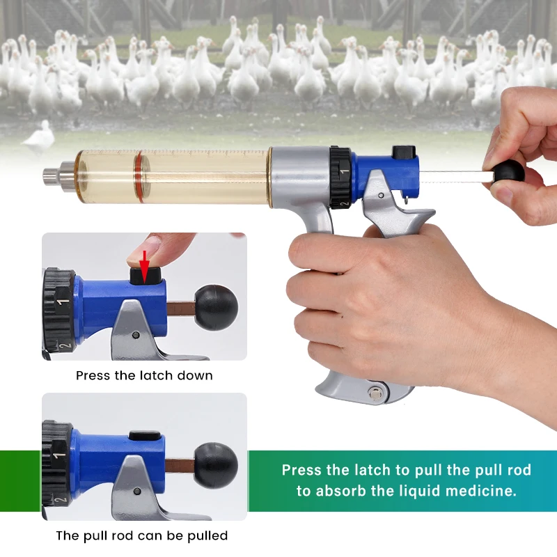 Veterinary Pistol Syringe - Efficient Animal Vaccination
