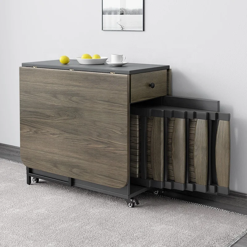 New Design Fashion Modern Restaurant Extendable Folding Wood Dining ...