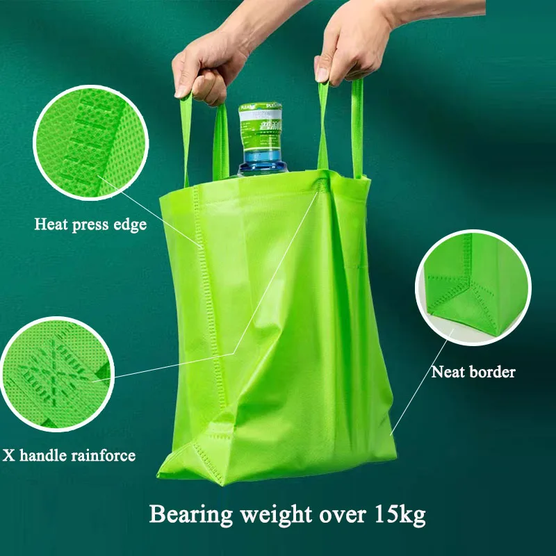 Customized Reusable Fabric Nonwoven Grocery Shopping Bags