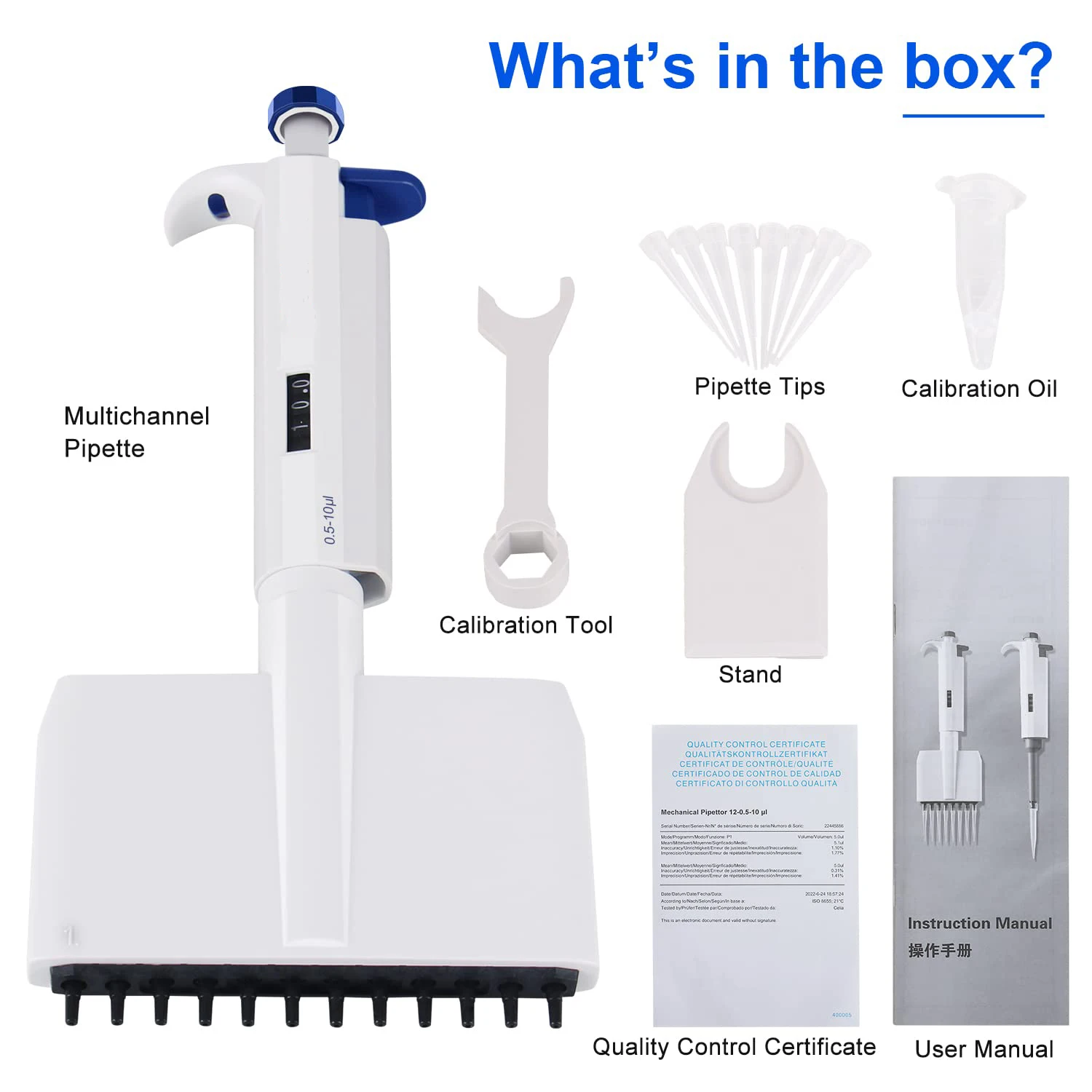 Fixed Pipettor Lab Dropper Pipettes - 8 Channel Precision