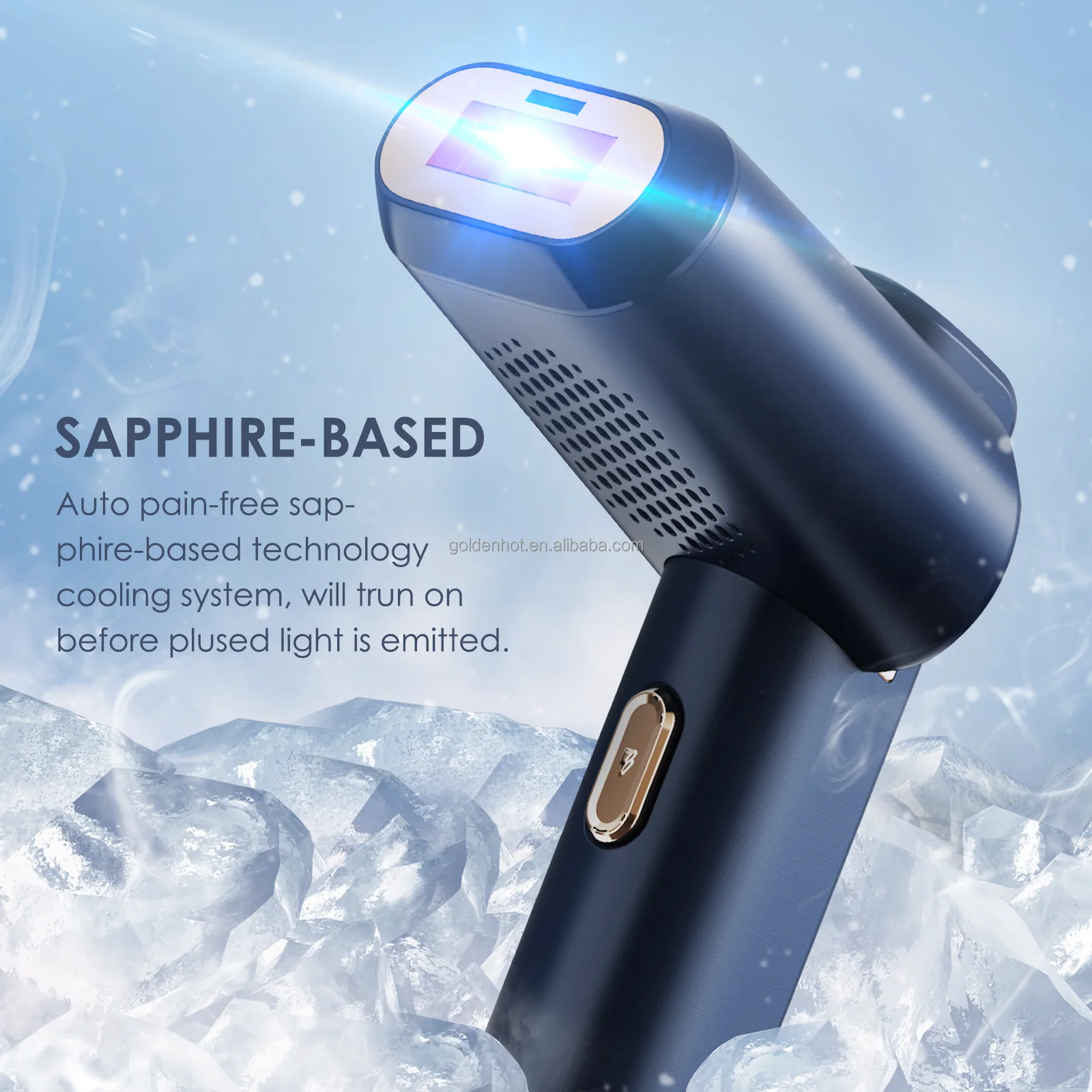 Portable Painless IPL Epilator with 300,000 Flashes for Facial Hair ...