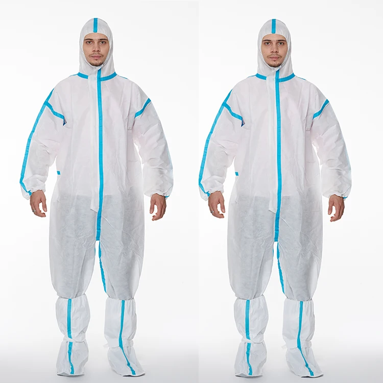 Disposable Work Suits Laboratory Workwear For Chemical Protection ...