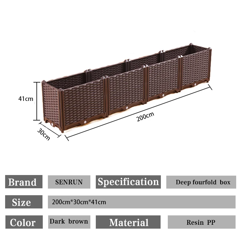 Garden Planter Outdoor Standing Vegetable Planting Box Multifunction ...