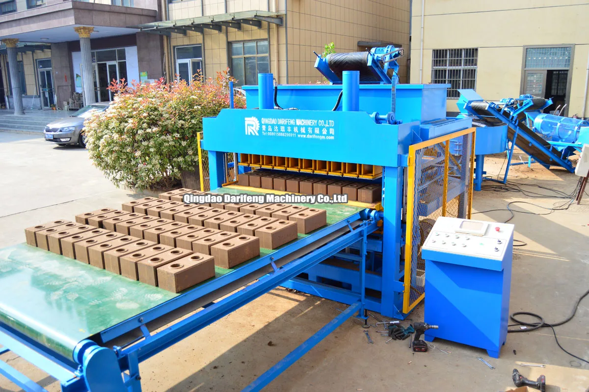 DF10-10 Hydraulic Interlocking Brick Machine - High Prod