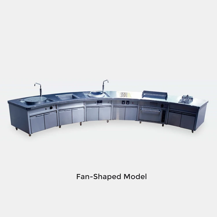 Furnotel Commercial Monobloc Cooking Range for Professionals