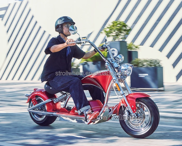 2 Wheel EEC Electric Motorcycle Chopper - 2000w-4000w Power