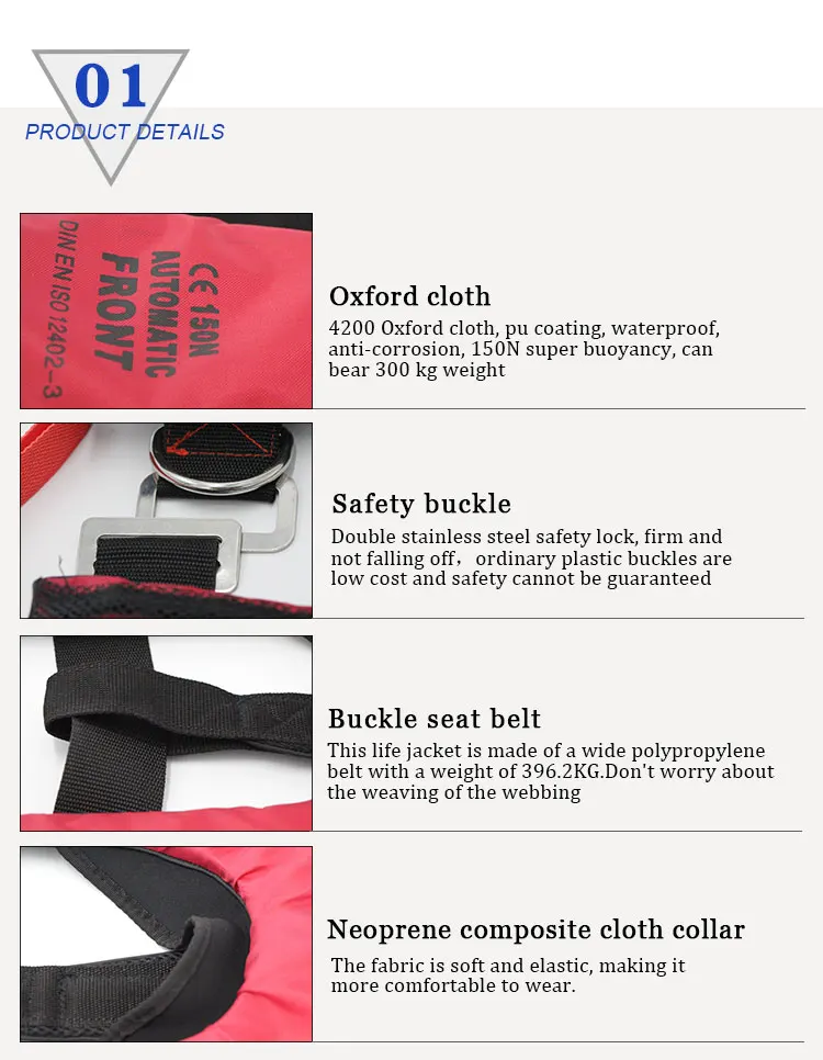 Adult Self-inflate EC CCS 150N High Quality Lifesaving Automatic Manual ...