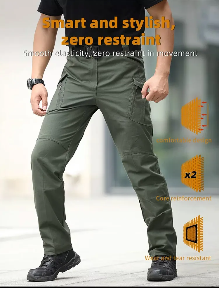 Sivi Ix9 Camouflage Tactical Cargo Pants Men's Trousers Work Outdoor ...