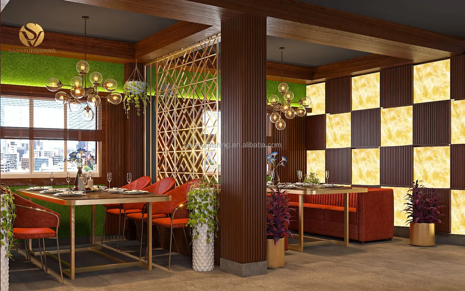 Modern Wooden Restaurant Bar Counter Design Comfy Cafe Shop Furniture ...