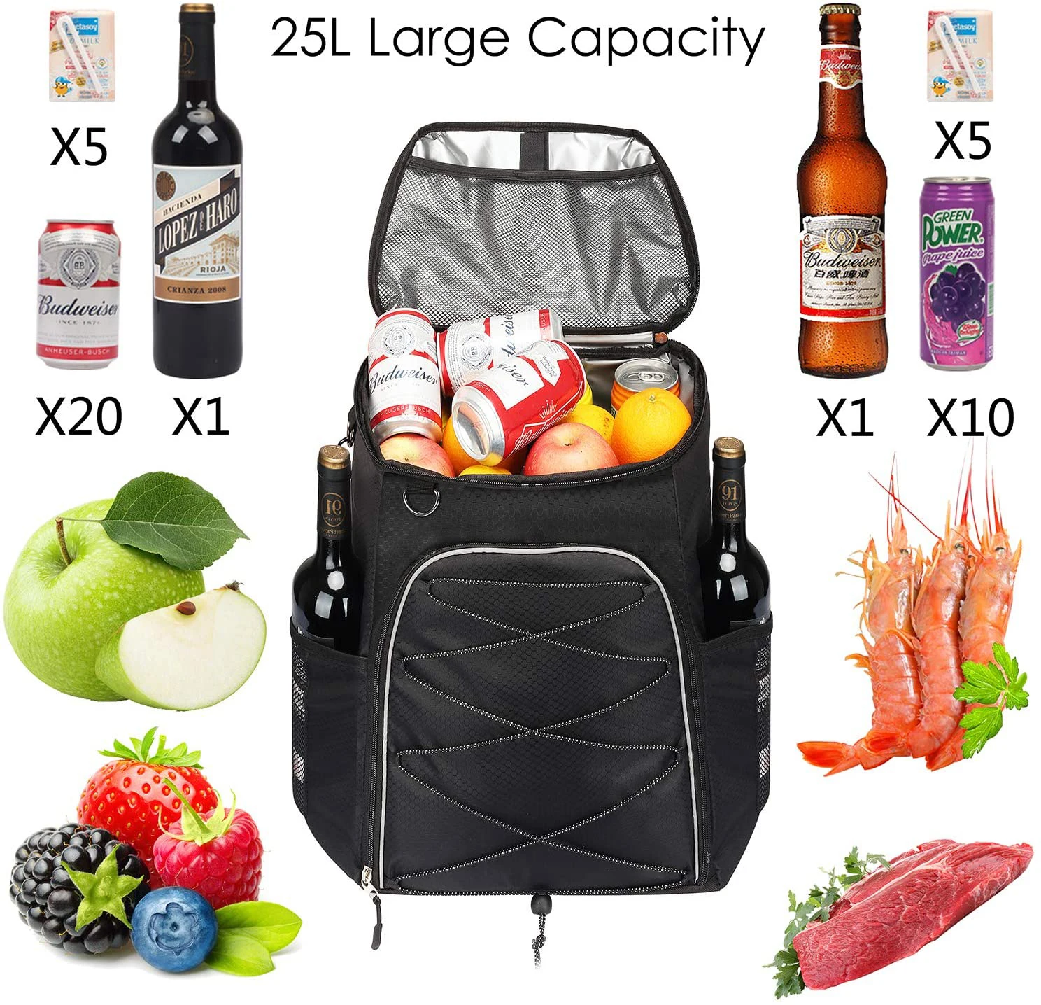 Wholesale Large Capacity Custom Insulated Thermal Backpack For Food ...