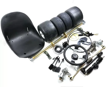 Full Set Go Kart Axle 1m Rear Wheel Axle Rim Tire Axle Kit Go Kart ...